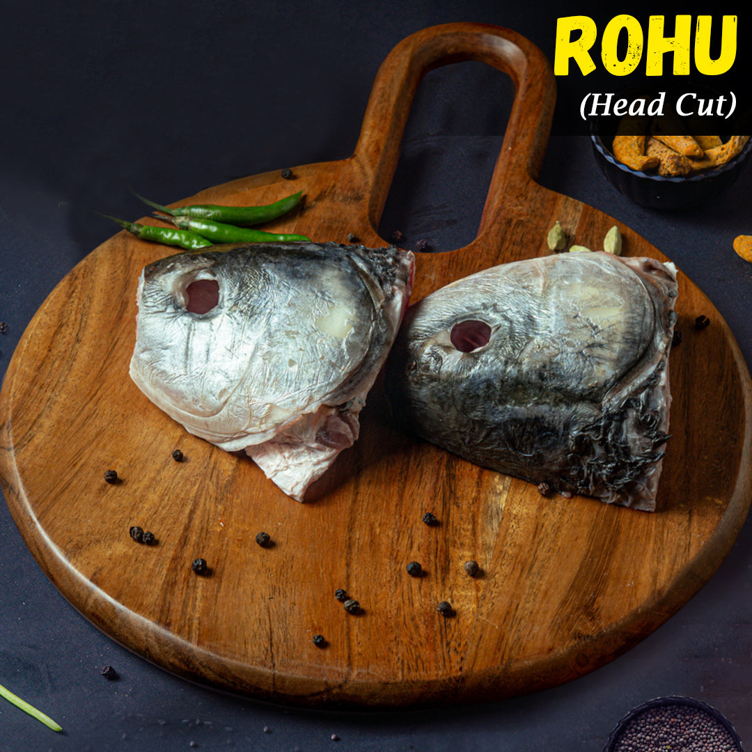 Rohu Head Cut & Cleaned (1 pc) – Dam Good Fish