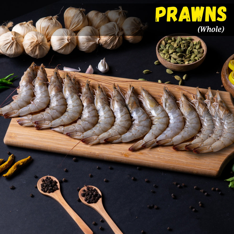 Prawns (Whole) Nt. Wt. 300g (12-16 pcs) – Dam Good Fish