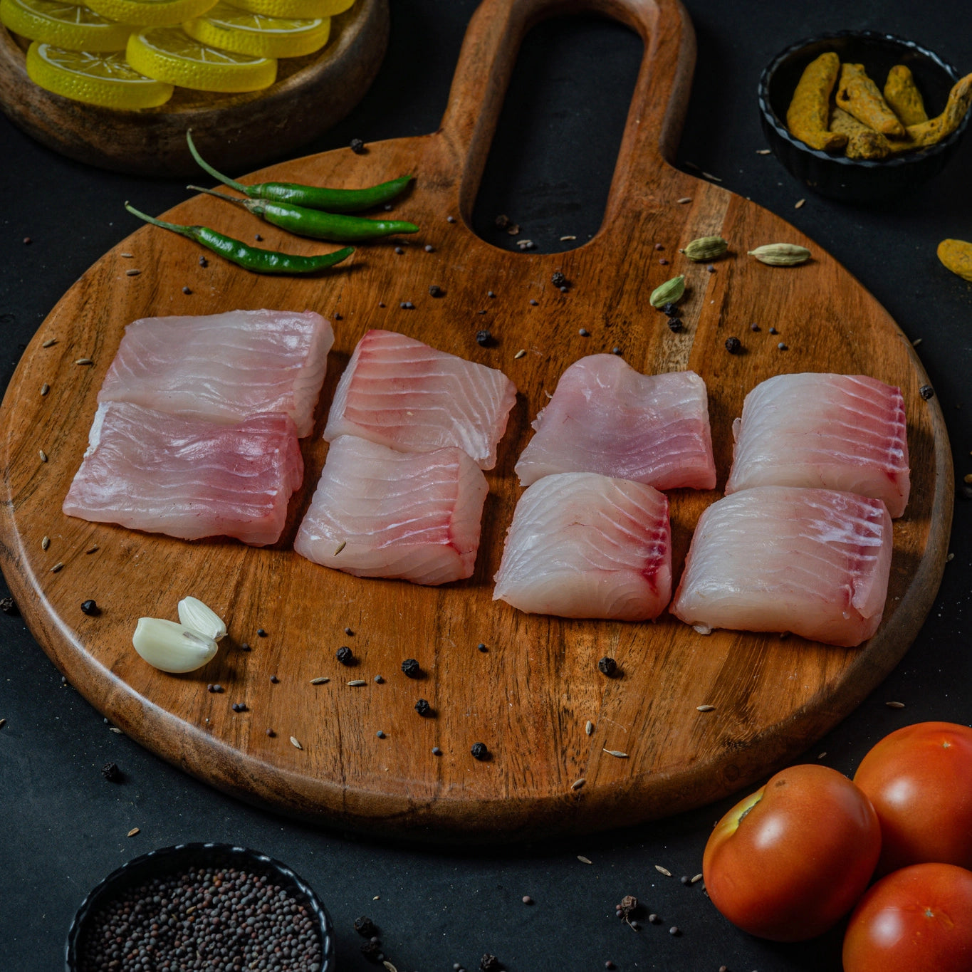 Tilapia (Jalebi) Fish Boneless Cubes Nt. Wt. 300g (12-14 pcs) – Dam ...